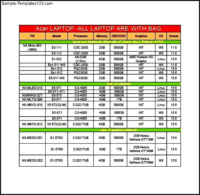 Laptop Price List Template Sample Templates Sample Templates laptop-price-list-template-sample-templates-sample-templates