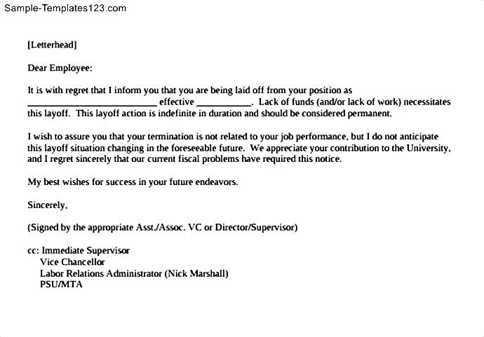 Basic Notice Letter - Sample Templates - Sample Templates