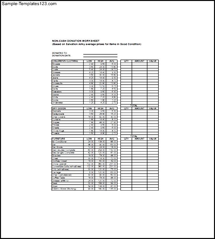 Sample Donation List Template Free Sample Templates Sample Templates Sample Donation List Template Free Sample Templates Sample Templates