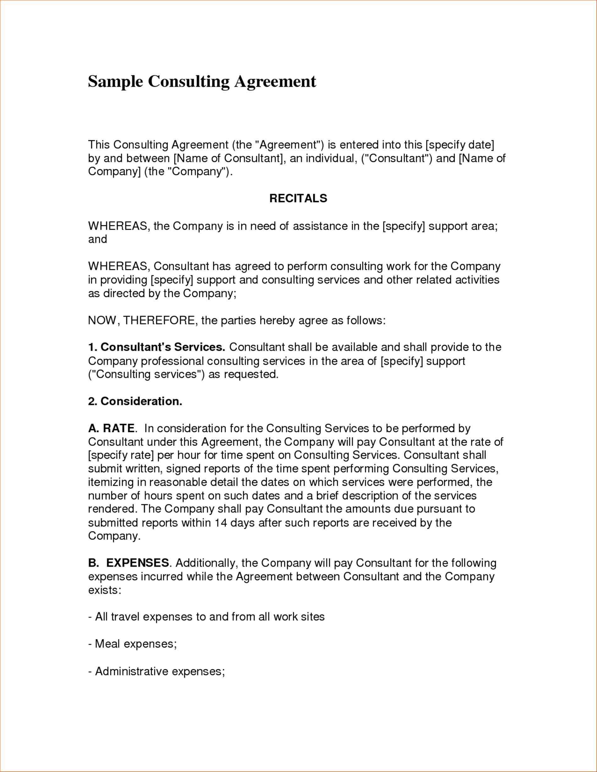 Best Top 4 Formats For Consulting Agreement Templates Sample Best Top 4 Formats For Consulting Agreement Templates Sample